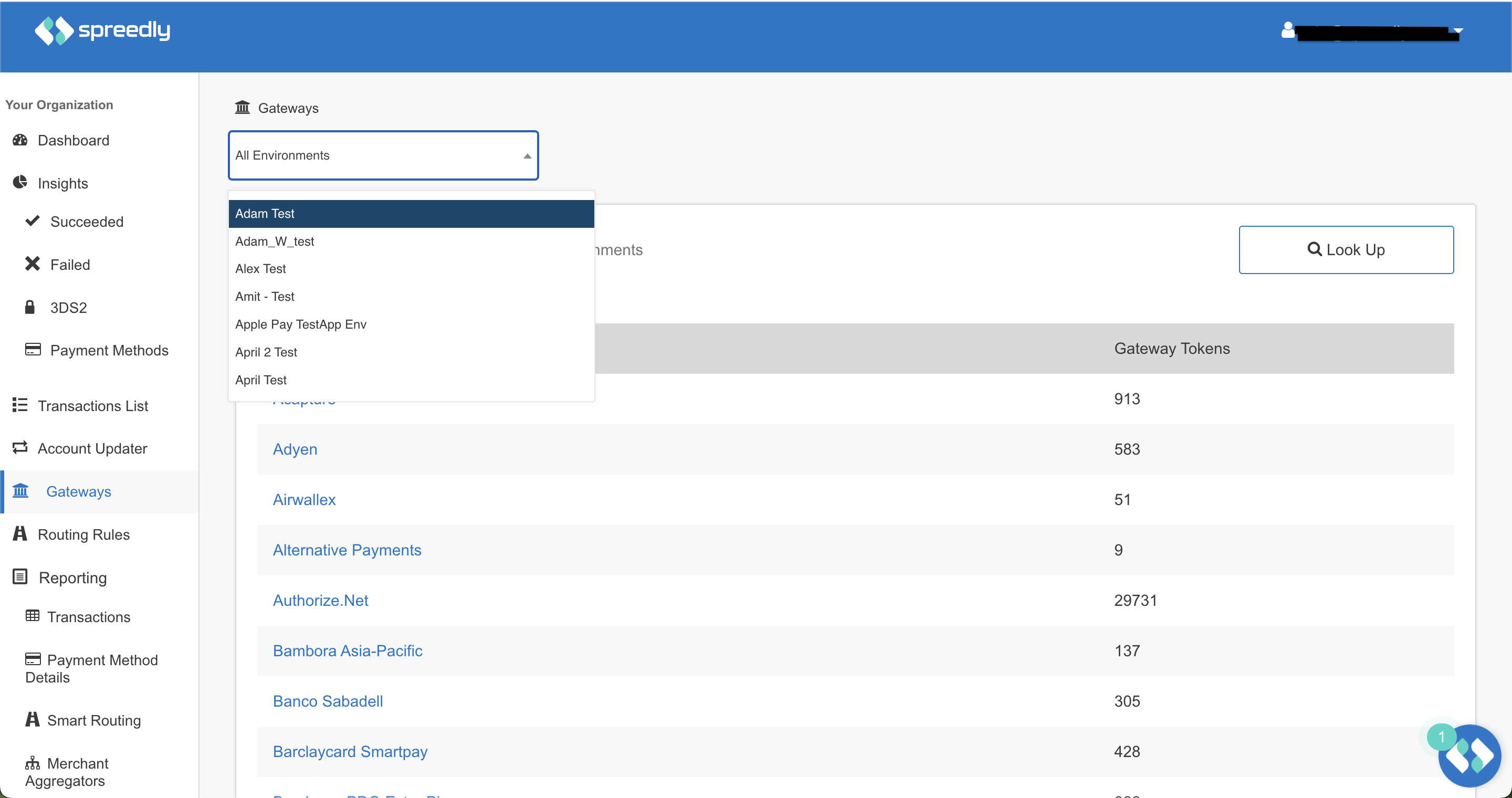 View details about your Spreedly gateways – Spreedly Help Center