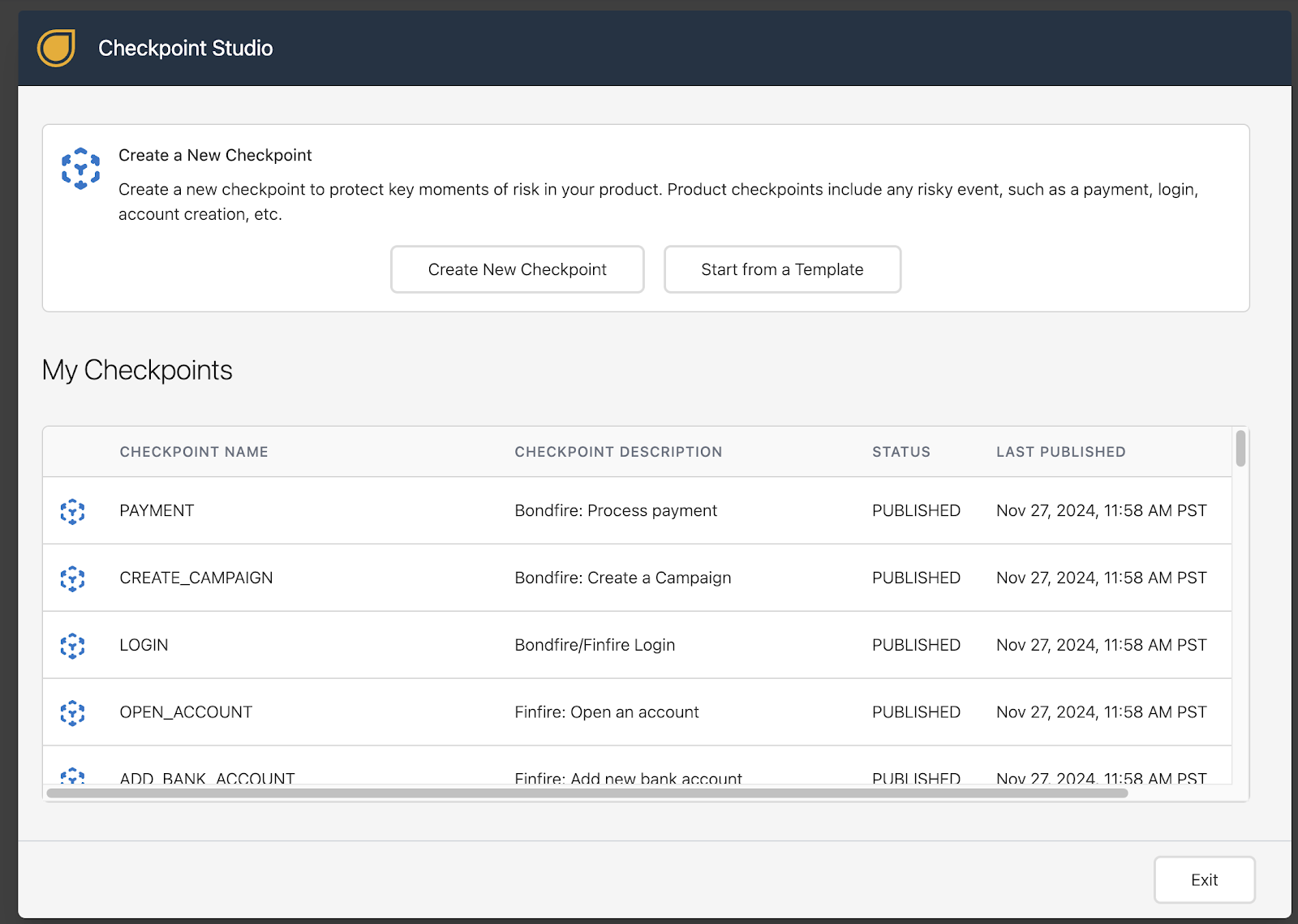 How to use the Checkpoint Studio – Spreedly Help Center